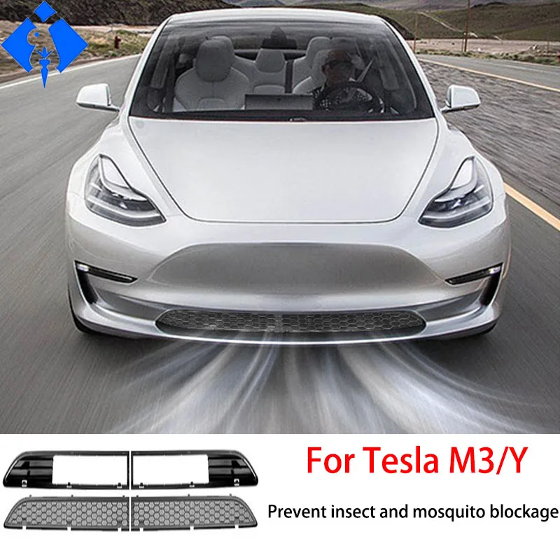 For-Tesla-Model-3-Highland-2024-Lower-Bumper-Anti-Insect-Net-Anti-Dust ...