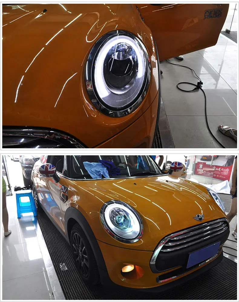 MINI COOPER Headlights 2014-2018 F54 F55 F56 LED Headlight DRL Hid Hea ...