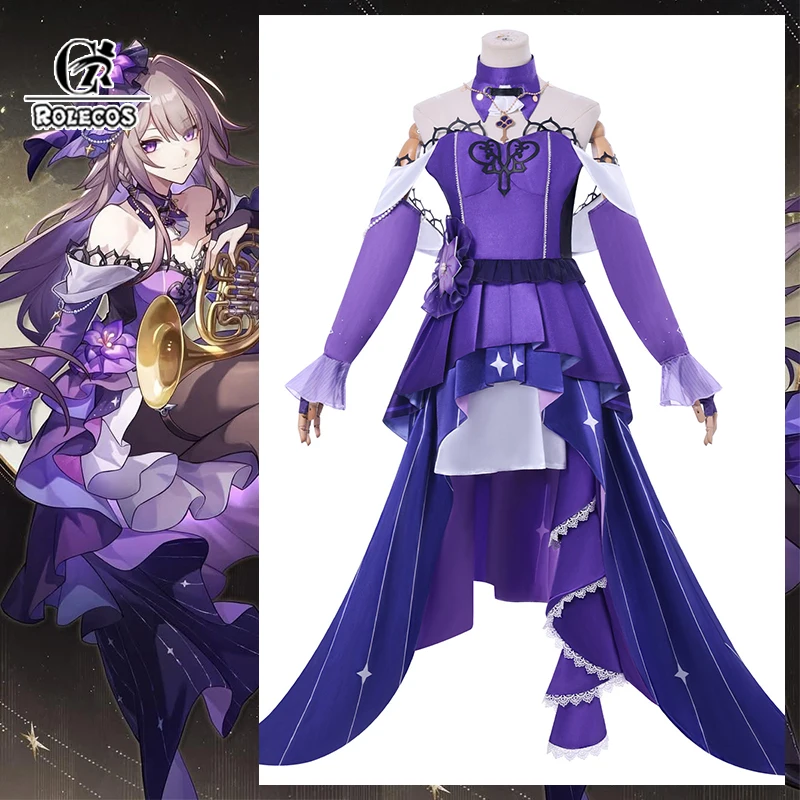 ROLECOS Honkai Star Rail Concert The Herta Cosplay Costume French Horn ...