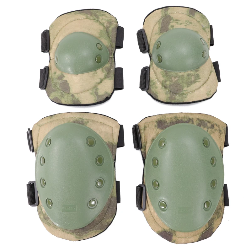 Tactical-Combat-Protective-Knee-Elbow-Protector-Pad-Set-Gear-Sports ...