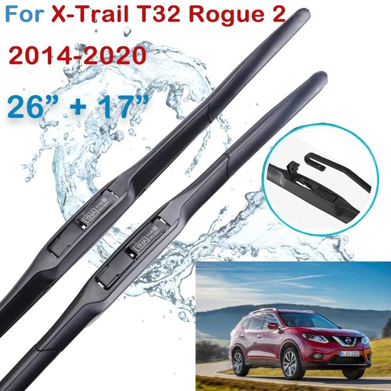 For-Nissan-X-Trail-T32-Rogue-2-2014-2022-Car-Front-Rear-Wiper-Blades ...