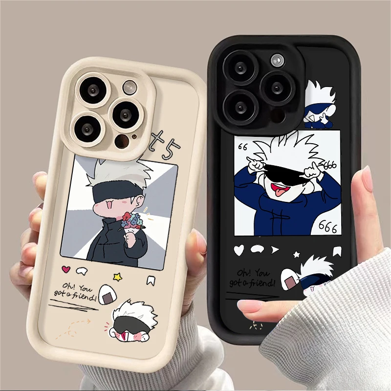 Cute Anime Jujutsu Kaisen Case for Xiaomi POCO X6 X5 X4 GT F3 F4 F5 M6 ...