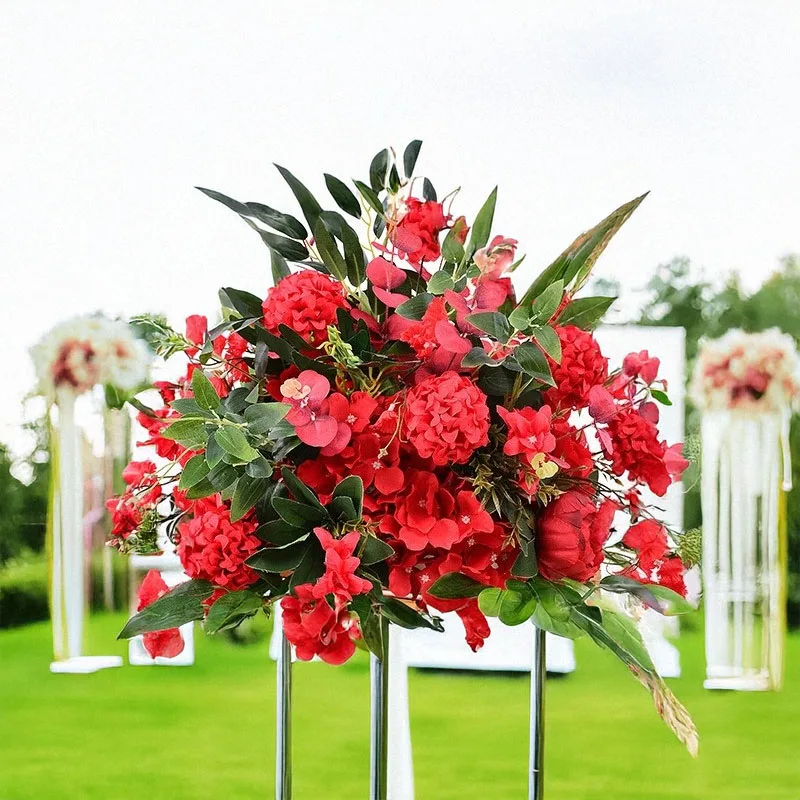 Korean Wedding Stage Decoration: How This Artificial Flower Ball Setup ...