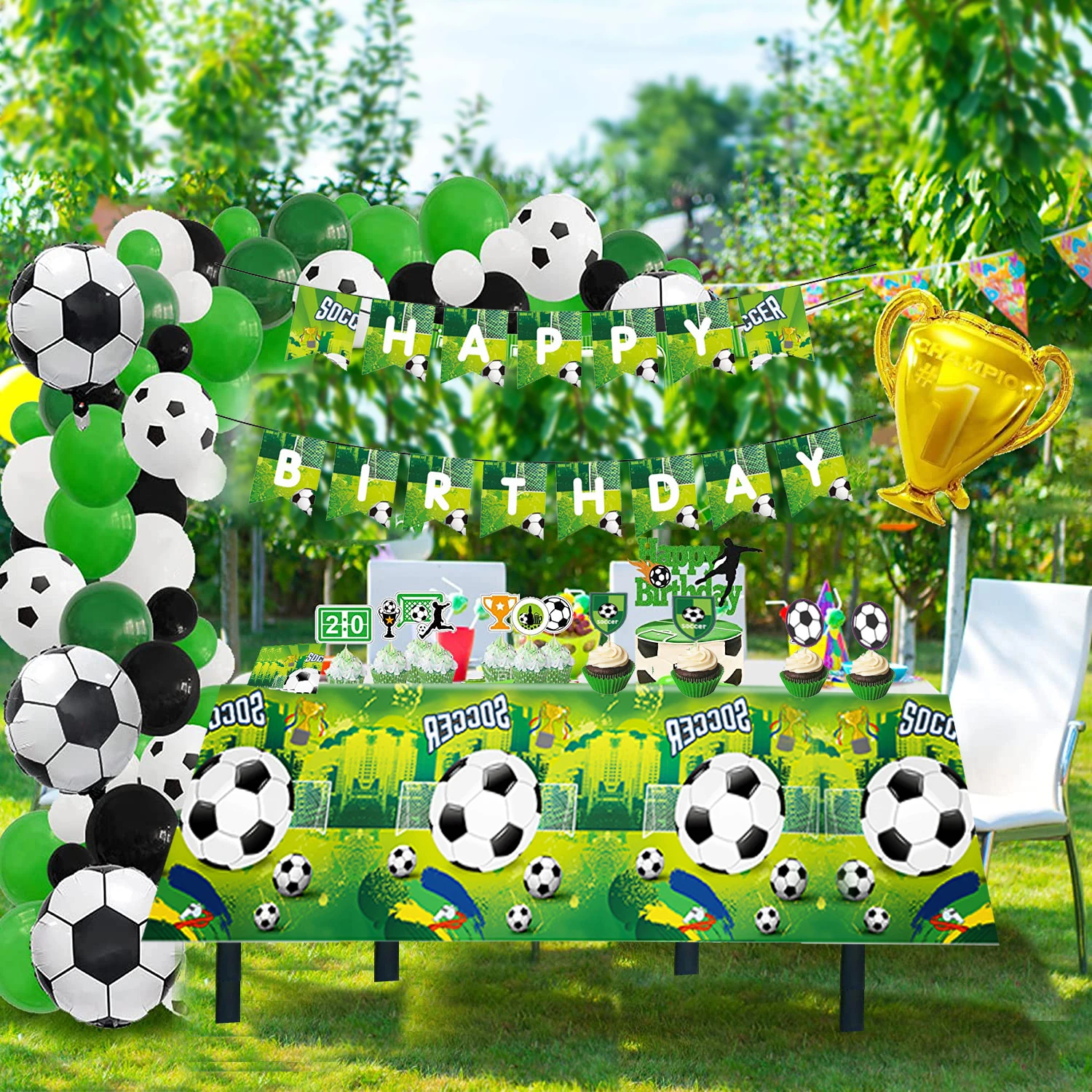 Soccer-Sport-Theme-Football-Birthday-Party-Decorations-Tableware ...