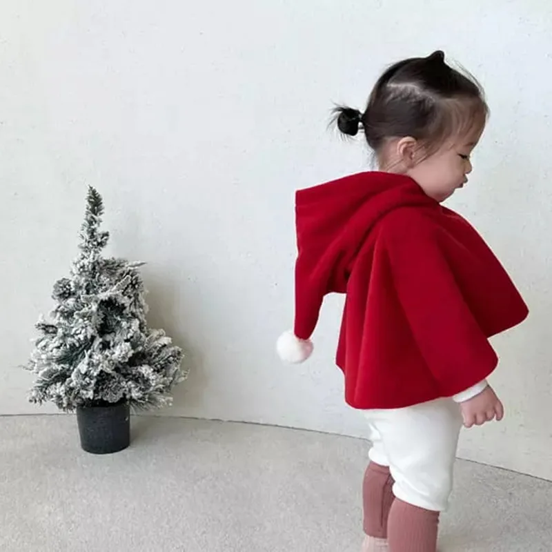 Winter-Red-Blanket-Baby-Girls-Cloak-New-Year-Hooded-Windproof-Cape ...