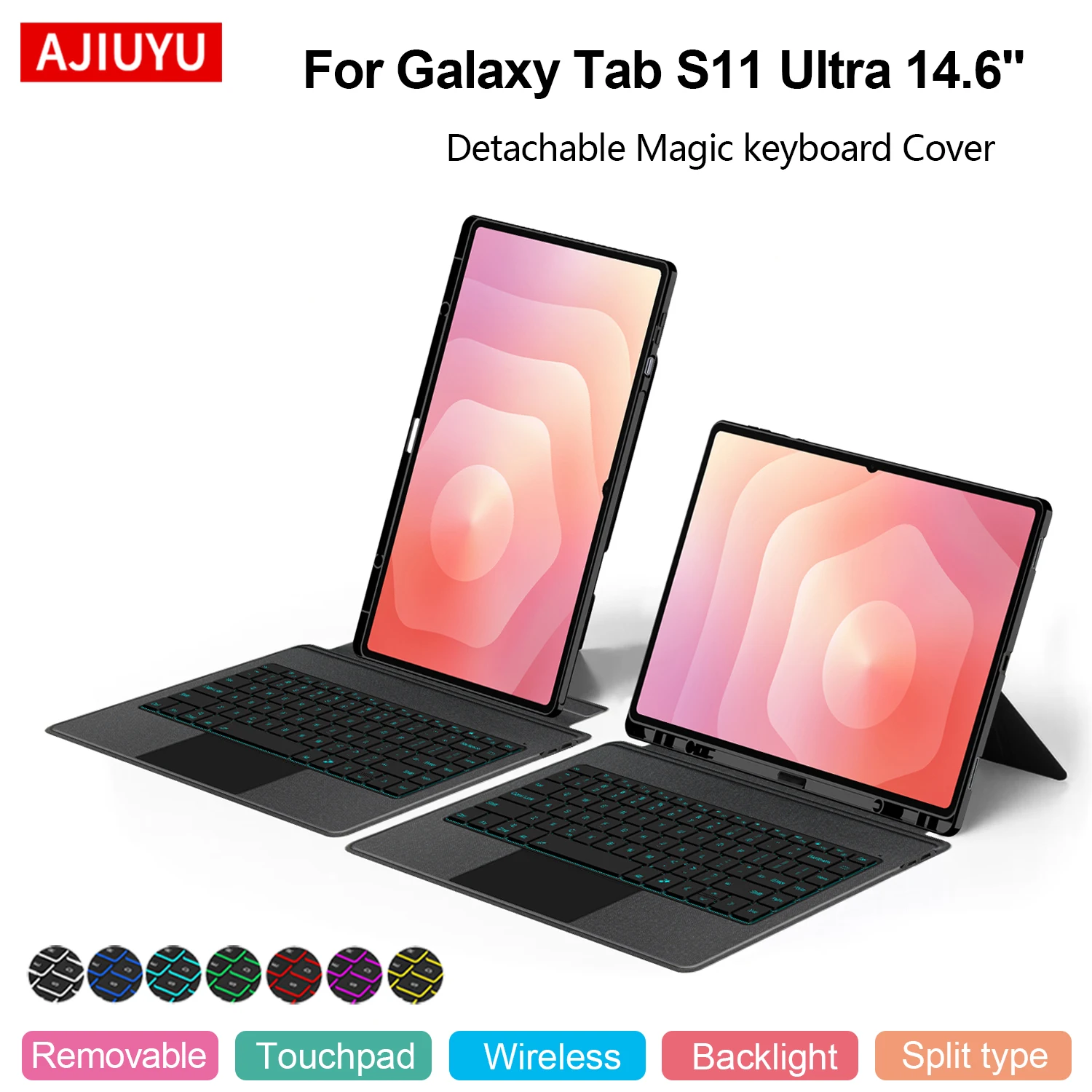 Tastiera touchpad per Samsung Galaxy Tab S11 Ultra 14.6 "Custodia Tab ...