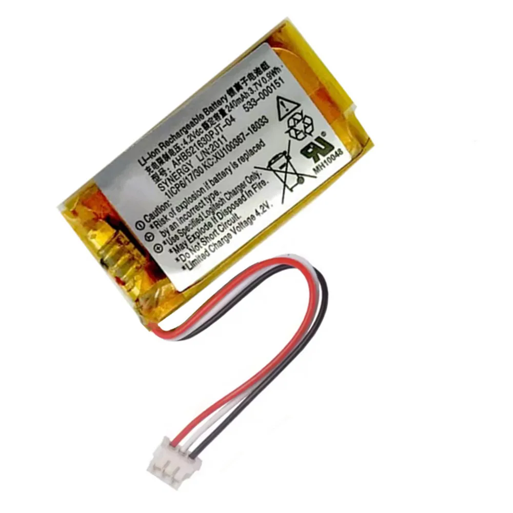 AHB521630 3.7V 240mAh Battery for Logitech G502 Lightspeed Hero ...