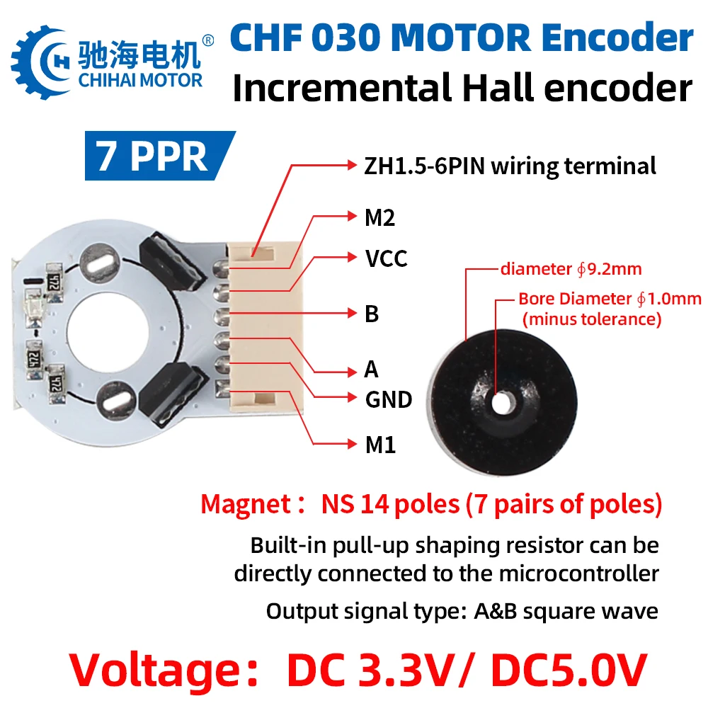 Hall-Magnetic-Encoder-DC5V-High-Sensitivity-Hall-Sensor-For-DC-Motor ...