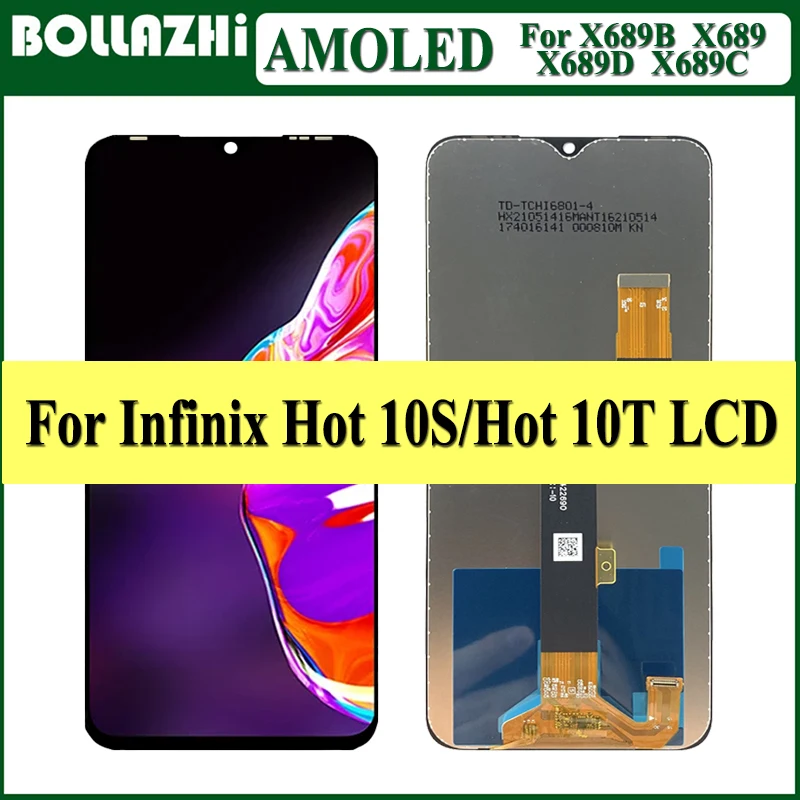6-82inch-For-X689-LCD-For-INFINIX-HOT-10T-10S-X689C-x689D-LCD-Display ...