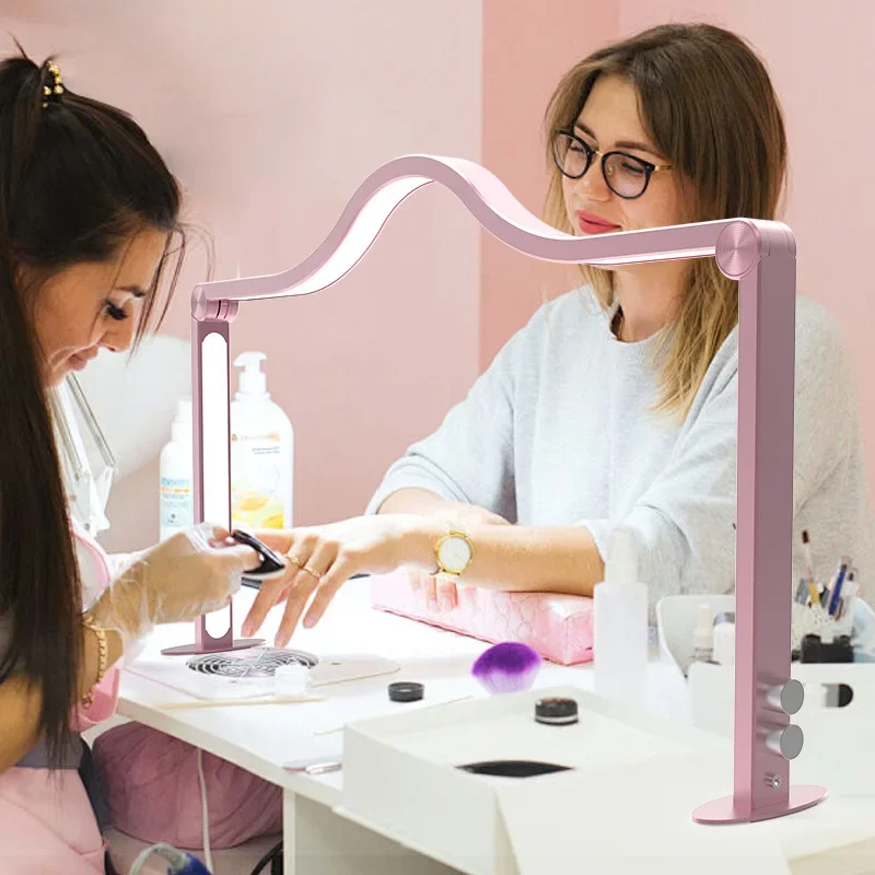 48W-LED-Knob-Type-Half-Moon-Lamp-Beauty-Salon-Eyelash-Extension-Desk ...