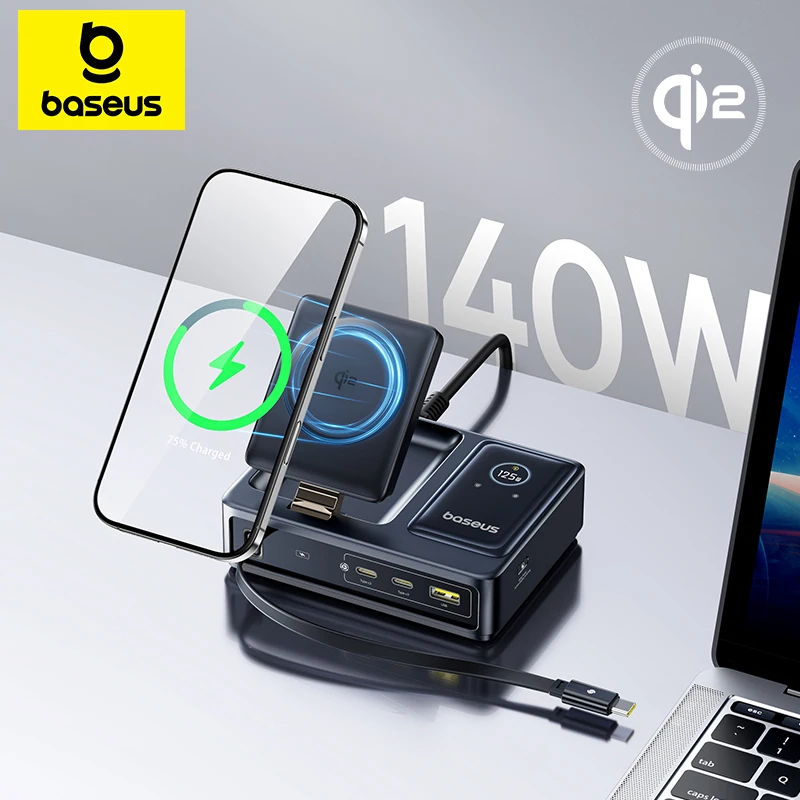 Baseus Nomos 140W Desktop Charger Tablet Laptop Fast Charger For Lenovo ...