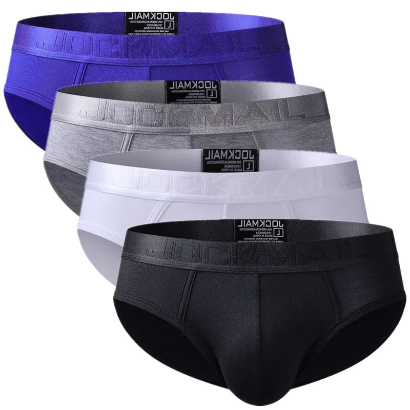 4 unids/lote calzoncillos de Hombre Bikini ropa interior masculina Slip ...