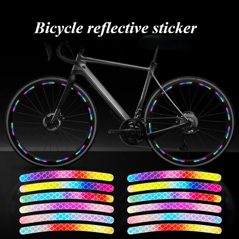 Bicycle Spoke Reflective Clip Sticker Decoration Bike Wheel ...