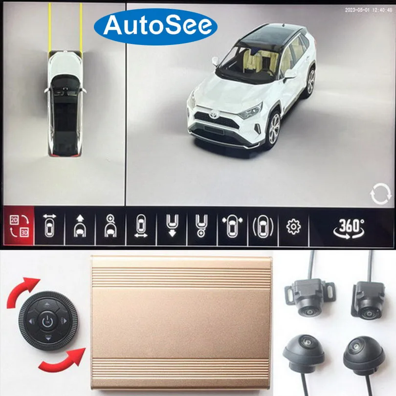 for-Toyota-RAV4-car-360-degree-camera-birds-eye-3D-Panoramic-view-Front ...