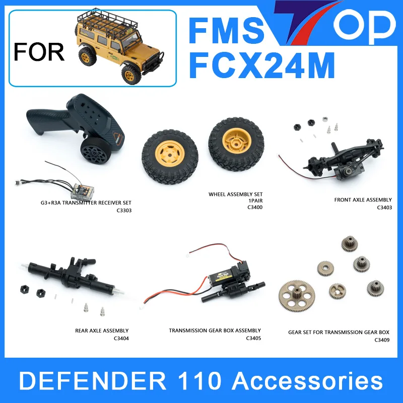 FMS-1-24-FCX24M-Defender-110-Original-Spare-Parts-Girder-Transmission ...