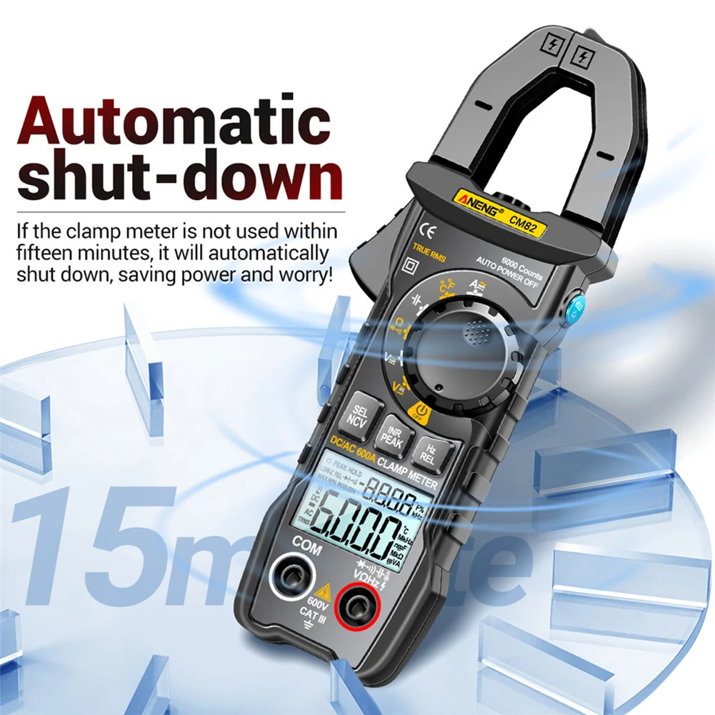 ANENG-ST212-Digital-Clamp-Meter-DC-AC-Current-Tester-Multimeter-6000 ...