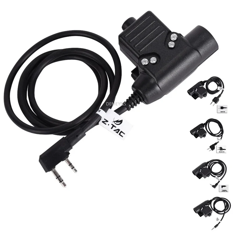 Tactical-Headset-Adapter-U94-PTT-Icom-Kenwood-Midland-Motorola ...