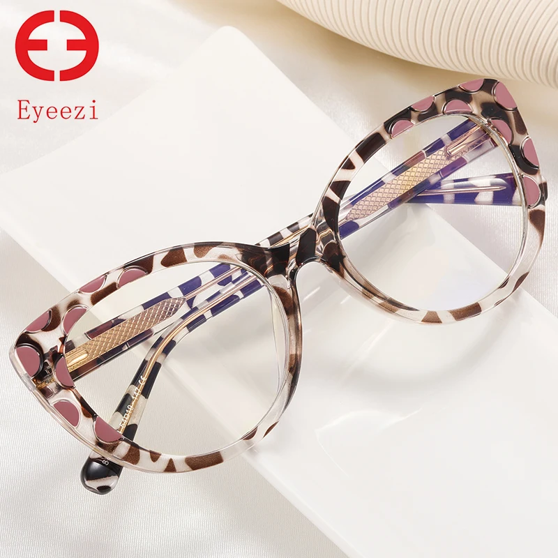 Eyezi gafas ópticas de ojo de gato para mujer, lentes graduadas ...
