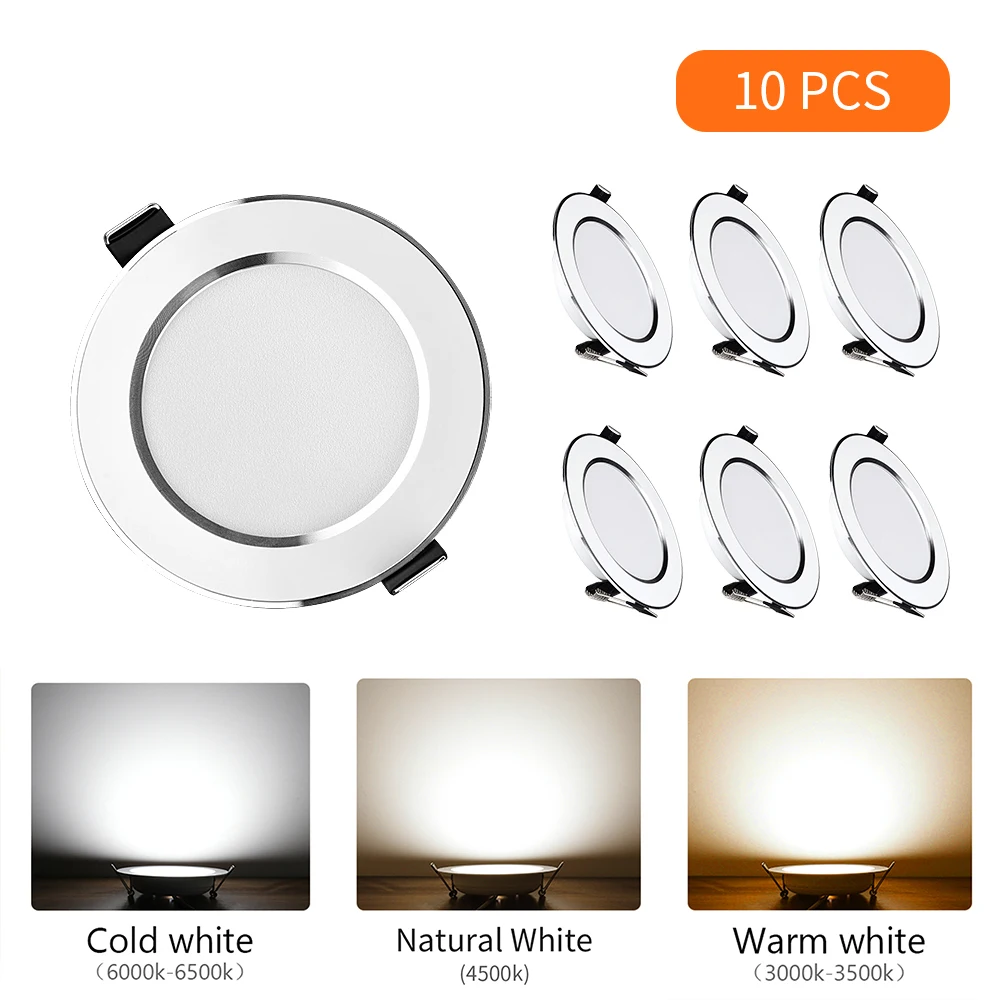 10Pcs-Led-Downlight-Recessed-Ceiling-Lamp-5W-9W-12W-15W-Cold-white-Warm ...
