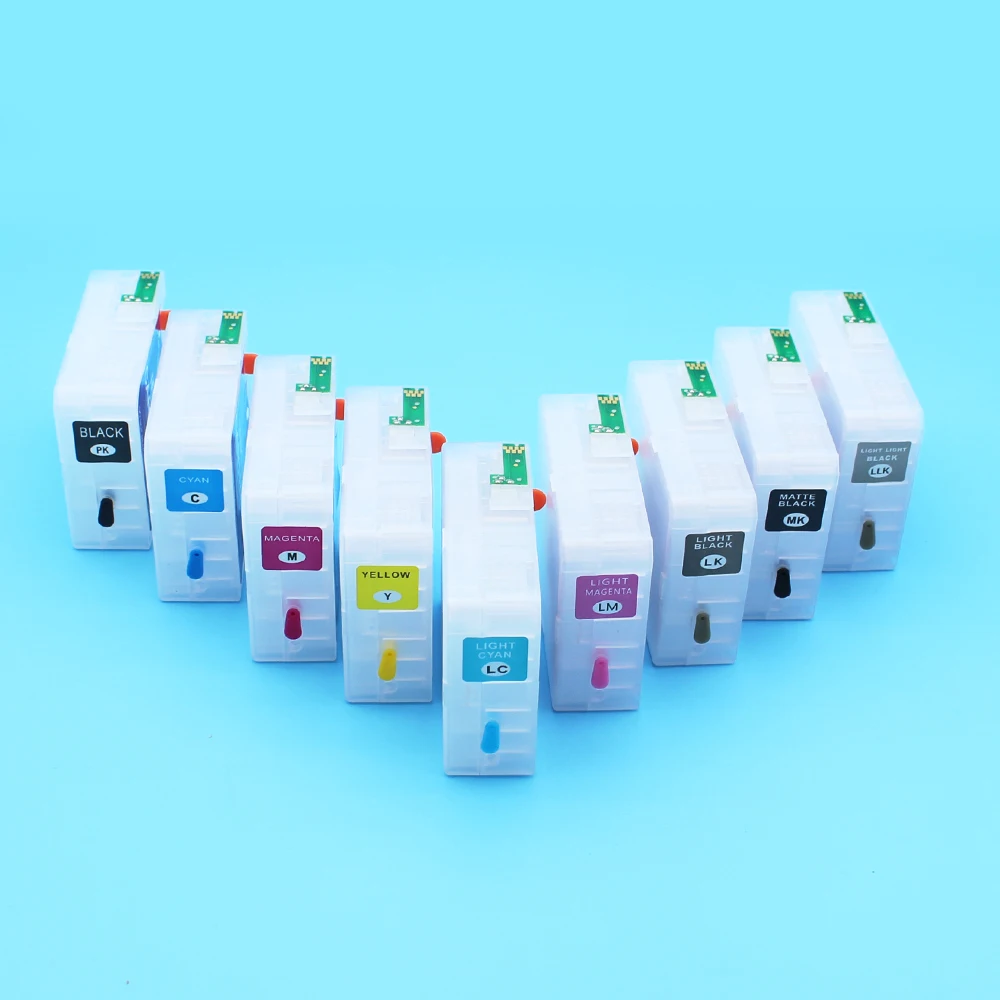 9-Colors-80ml-T5801-T5809-Ink-Cartridges-With-Auto-Reset-Chip-Sensors ...