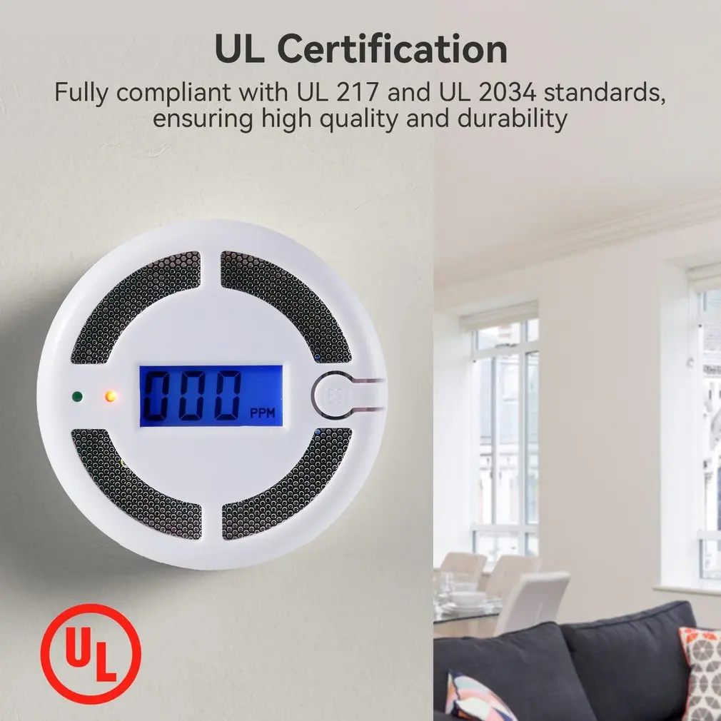 New-4-Style-2-In-1-Carbon-Monoxide-Detector-Smoke-CO-Sensor-Alarm-LED ...