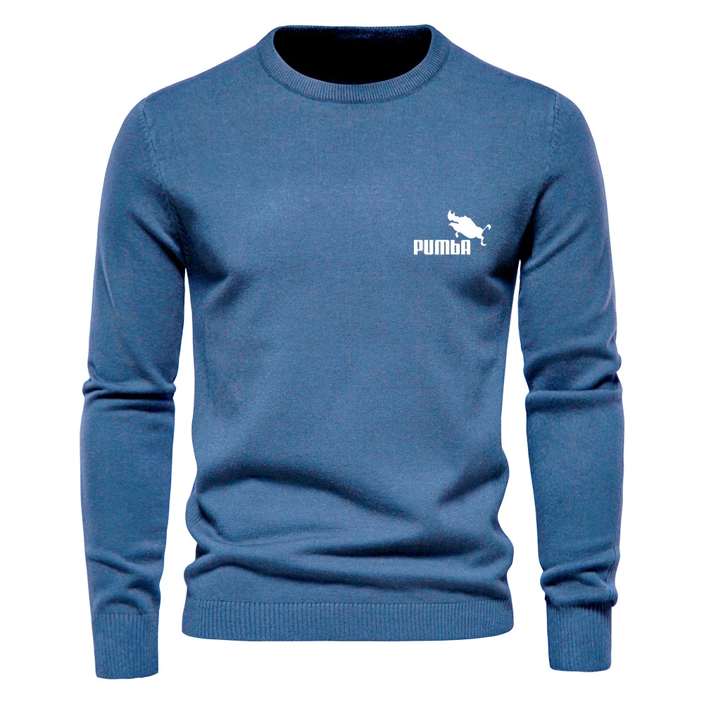 Versatile-Sweater-Knitted-Pullover-Base-Crew-Neck-Solid-Color-Sweater ...