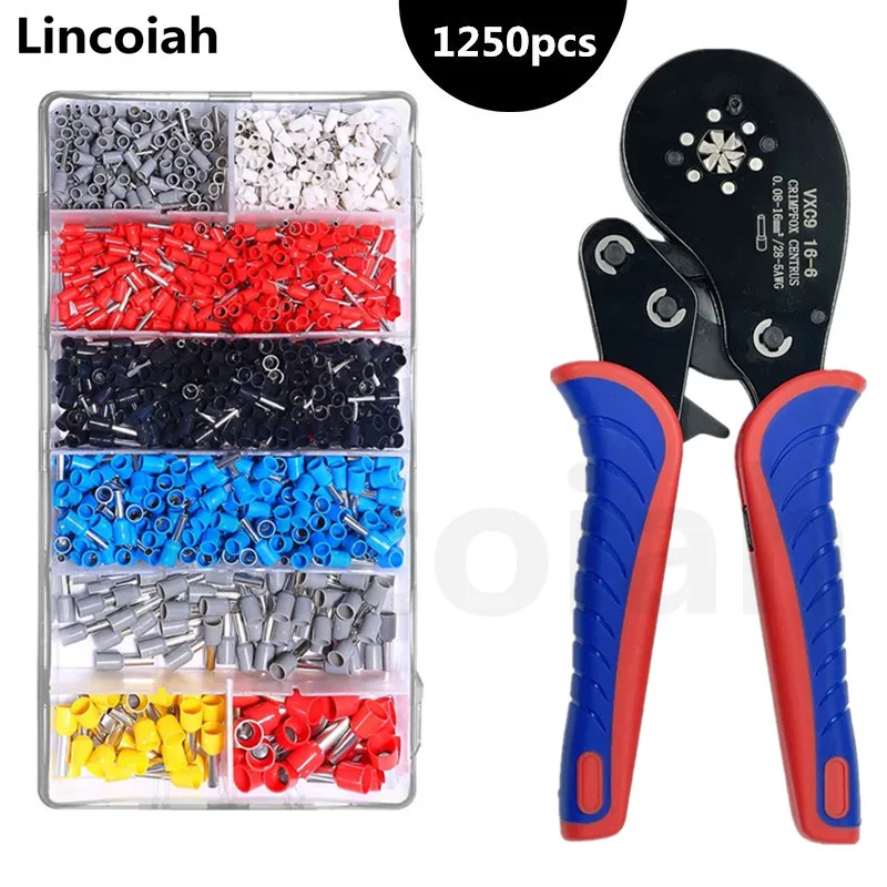 0.08-16mm² 16-6 Tubular terminal crimping tools mini pliers Crimping of ...