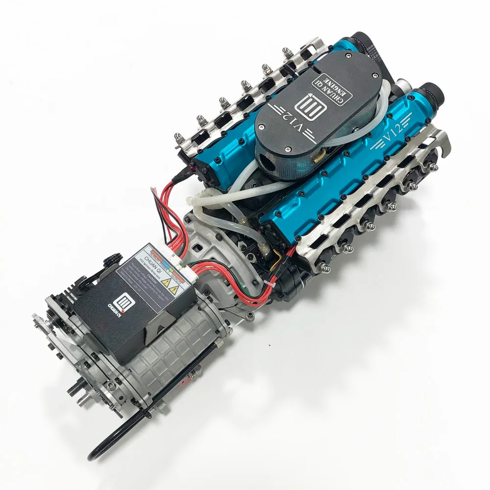 Mini-Motor-de-Gas-y-KIT-de-transmisi-n-motor-V12-RC-motor-de-modelo ...