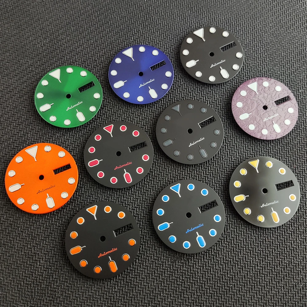 28.5mm NH35 dial nh35 Watch Dial Luminous Modified Dial for NH35 NH36 ...