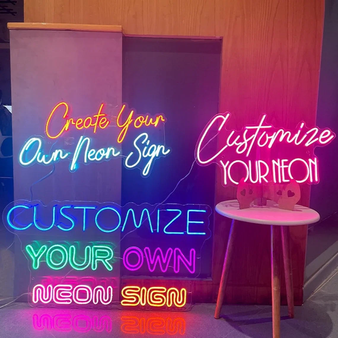 Custom-Neon-Sign-Wedding-Large-Letters-Name-Personalised-Customized-Led ...