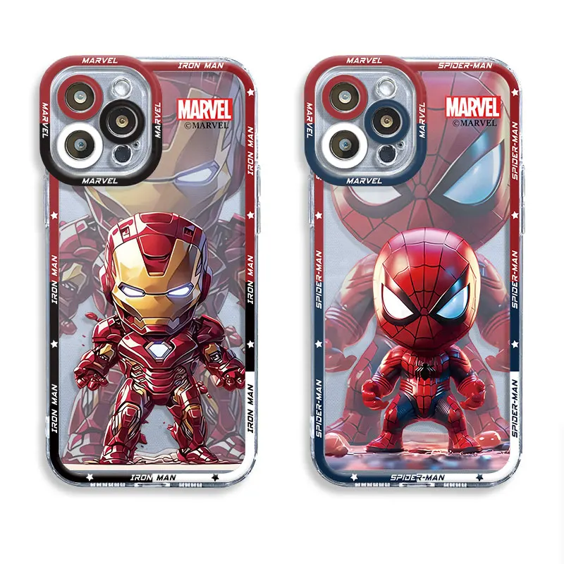 Marvel-Iron-Man-Spiderman-Phone-Case-for-Samsung-Galaxy-S23-Ultra-Note ...
