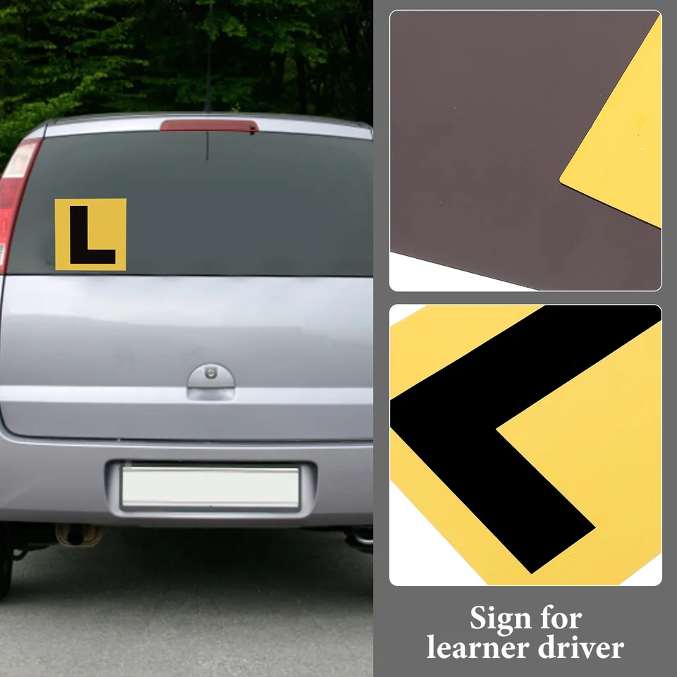 Learning Magnets 2 X Fully Magnetic L Plates For Learner Drivers ...