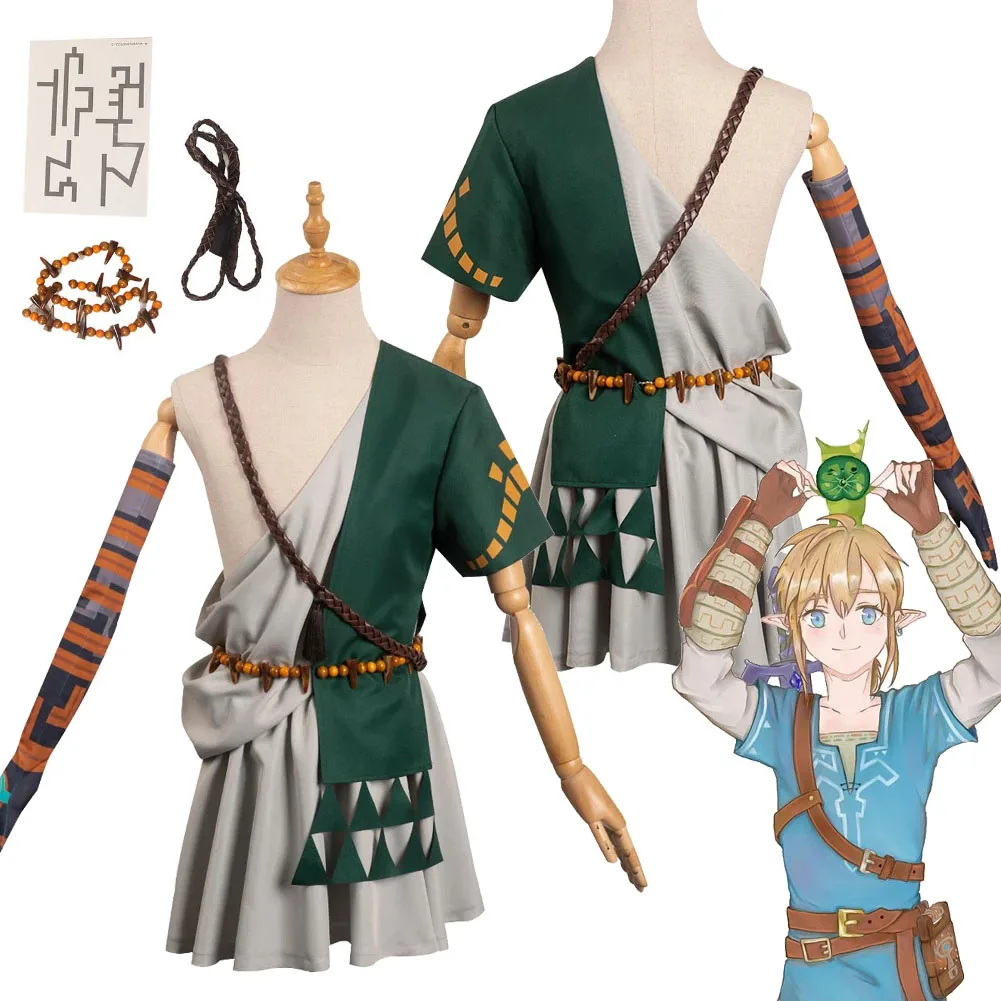 Disfraz-de-Zeldar-Tears-of-the-Kingdom-Link-para-hombre-ropa-de-fantas ...