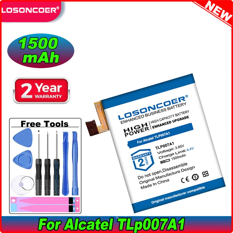 LOSONCOER Brand New TLp007A1 Replacement Battery for Alcatel VERIZON ...