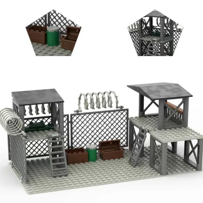 Military-sentry-tower-scene-prison-building-block-toy-Russian-Ukrainian ...