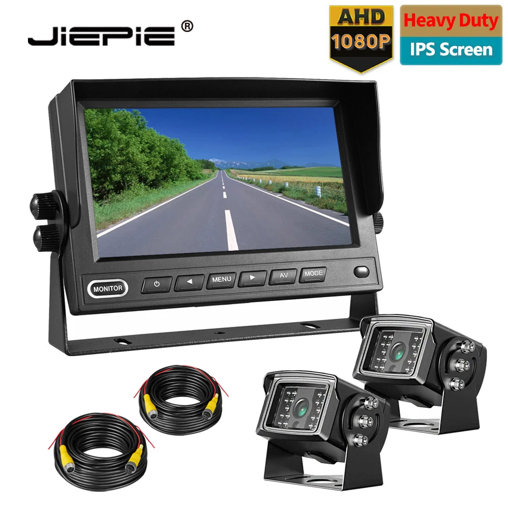 Jiepie 7" Truck Camera System Kit, Reversing Ips Monitor+heavy Duty ...