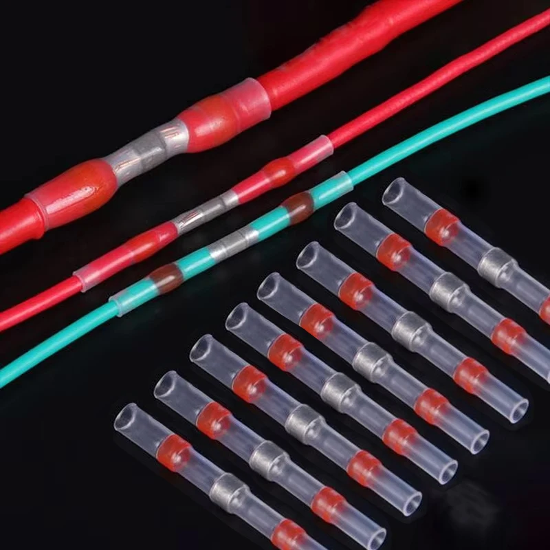 100pcs Solder Ring Terminal Sealed Heat Shrink Tube Wire Connector Heat ...