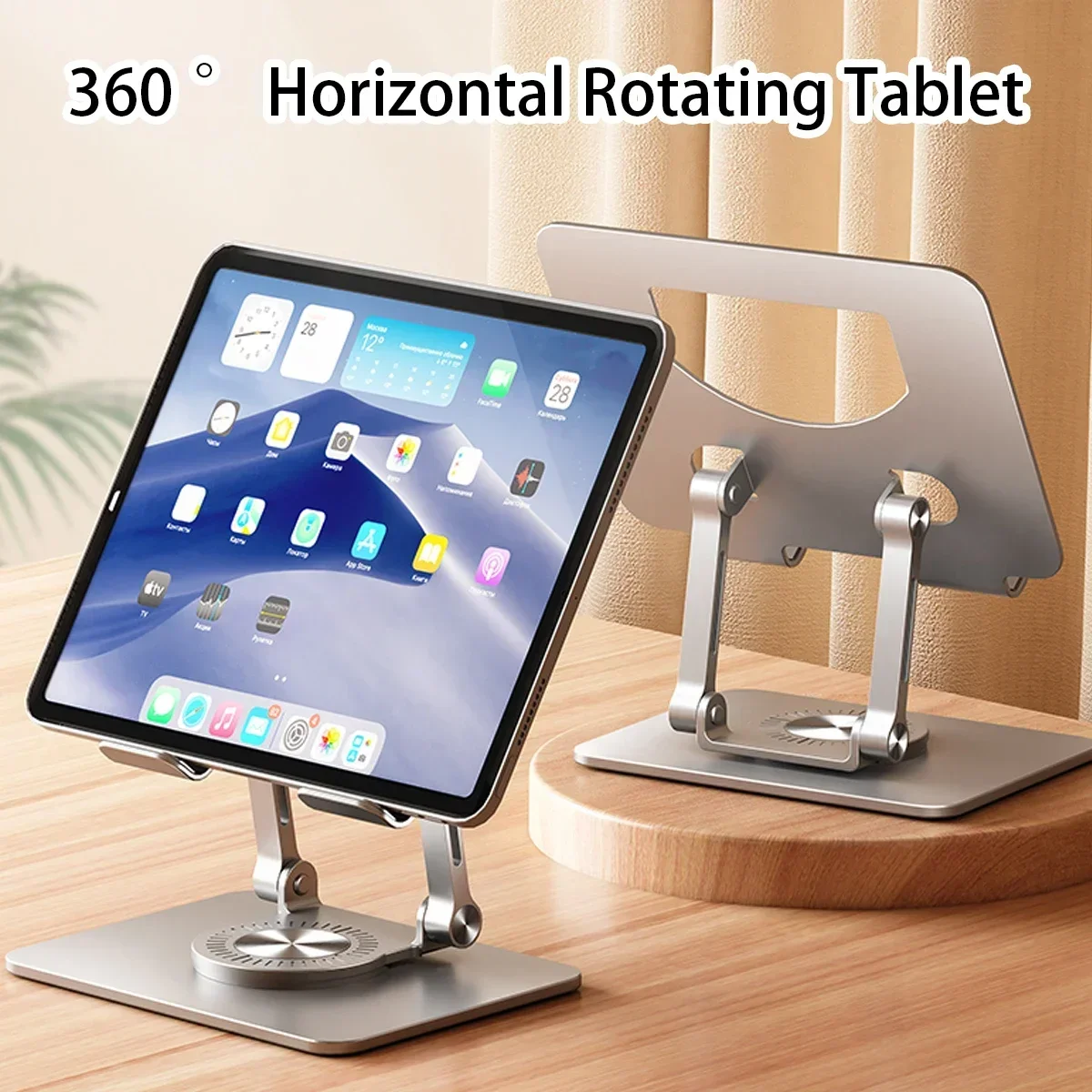 360-Rotation-Tablet-Stand-for-iPad-Adjustable-Foldable-Tablet-Holder ...