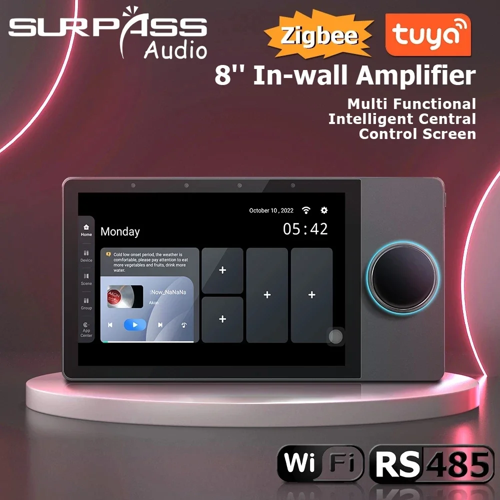 8-Inch-In-Wall-Amplifier-Tuya-ZIGBEE-Android-8-1-System-Powerful-4-25W ...