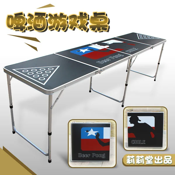 Red Cup Pong Portable Beer Pong Beirut Game Table - 8 Feet Long - Comes ...