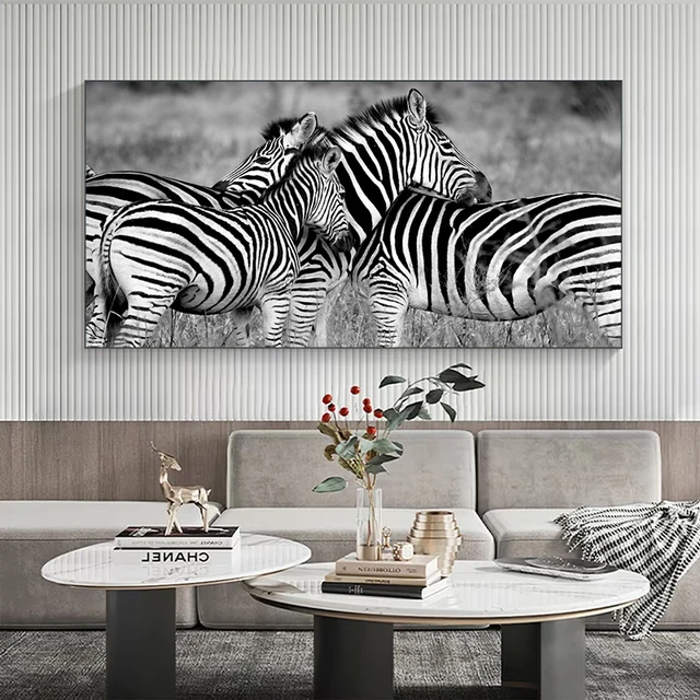Zebra Pattern On Wall Painting