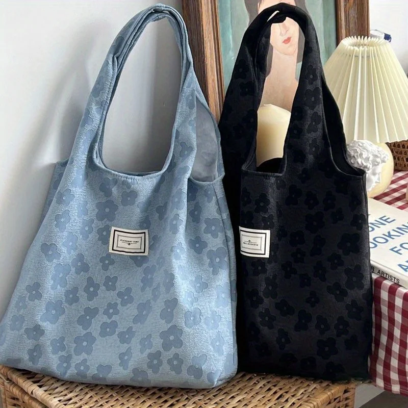 Commuting Stylish Embossing Tote Bag, Daily Versatile Shoulder Bag ...