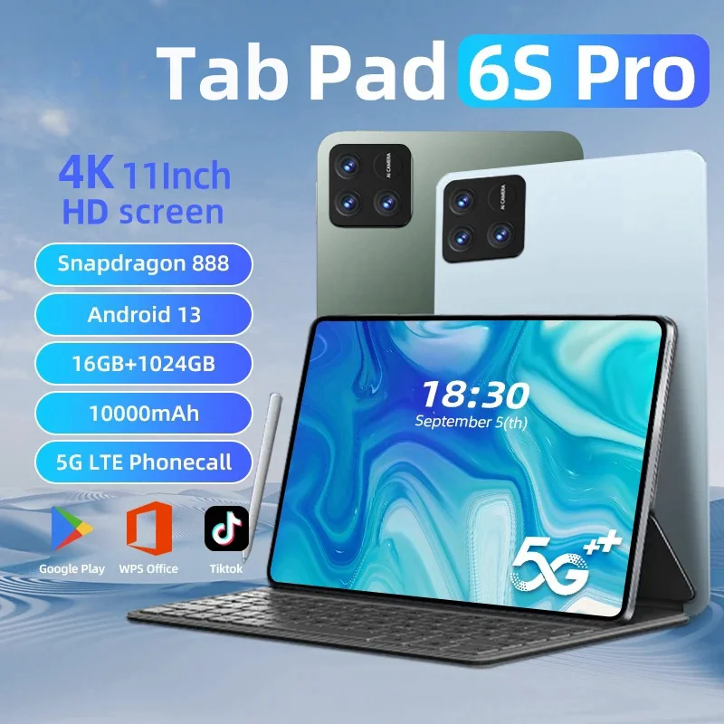 Tablet-Vers-o-Global-Pad-6-Pro-Snapdragon-888-Android-13-Xiaomi-Mi-RAM ...