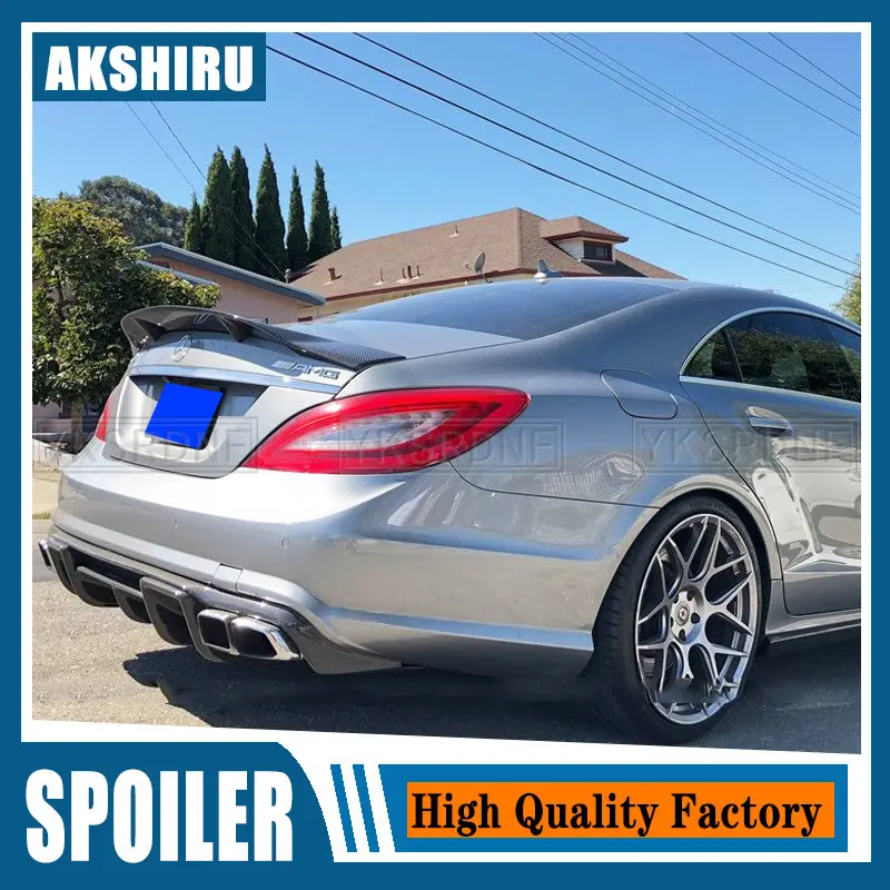 W218-fibra-de-carbono-tronco-traseiro-boot-spoiler-para-2012-2018-cls ...
