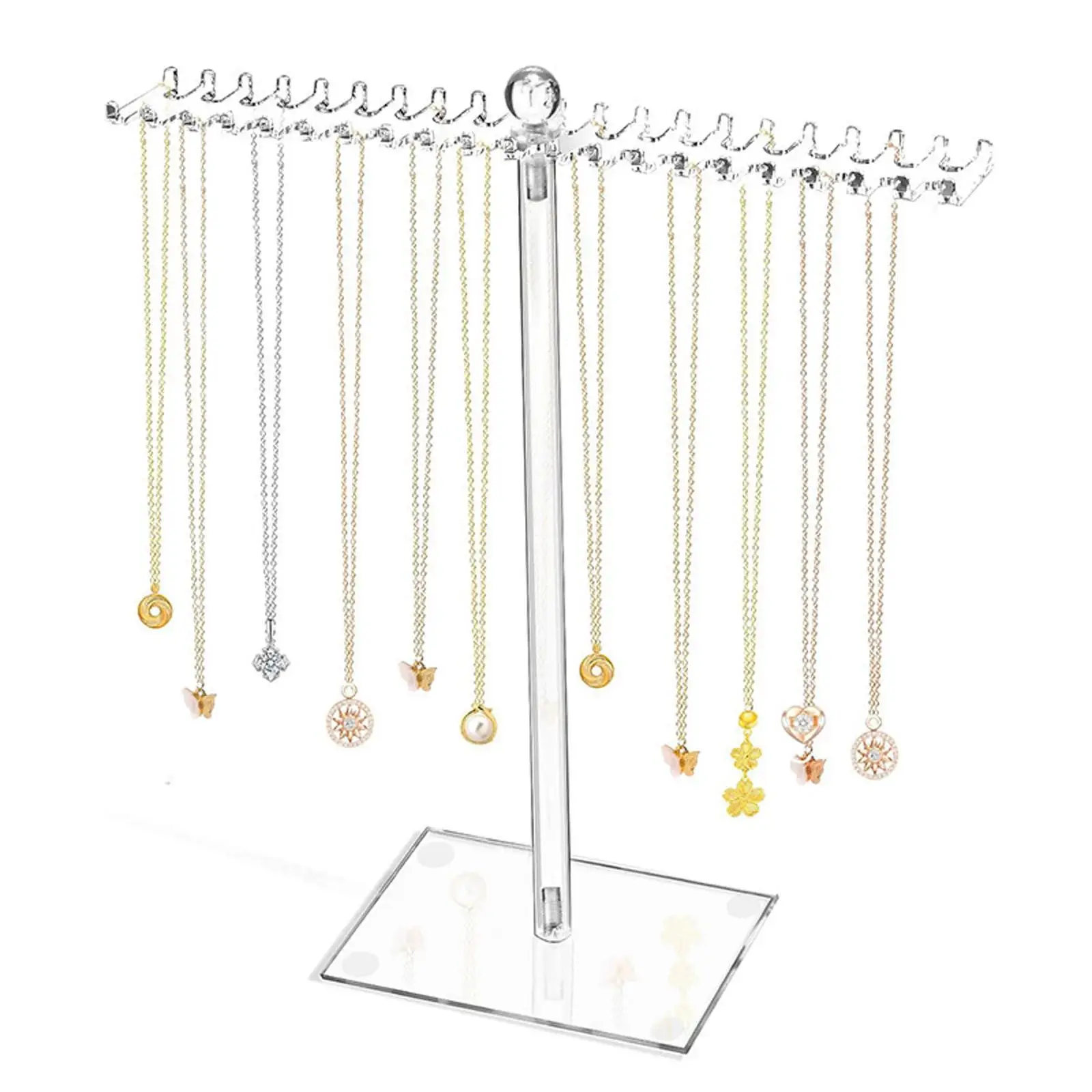 Clear-Jewelry-Display-Stand-Colar-Organizador-Suporte-para-Tabletop ...