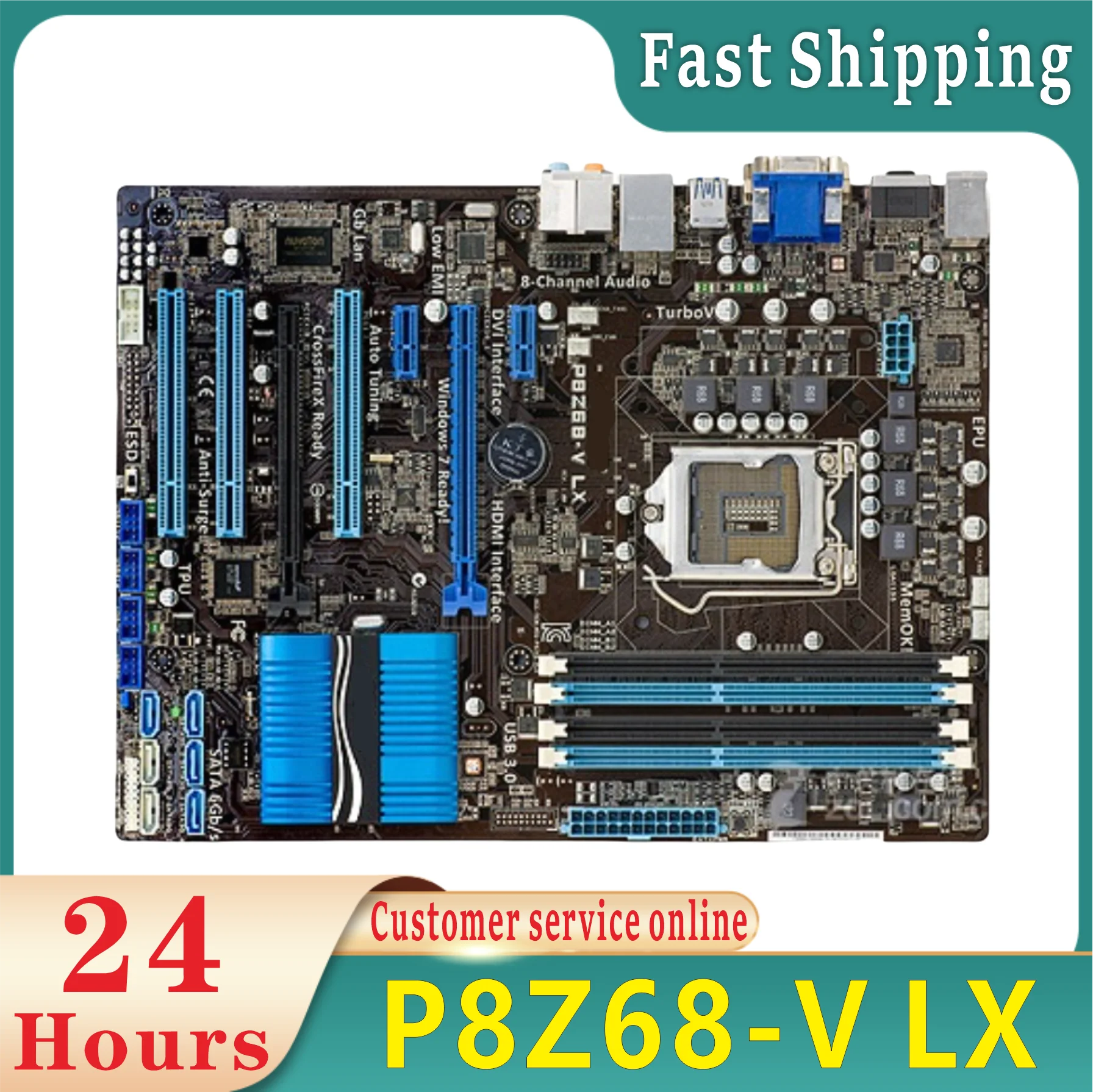 P8Z68-V-LX-Motherboards-LGA-1155-DDR3-32GB-For-Intel-Z68-P8Z68-V-LX ...