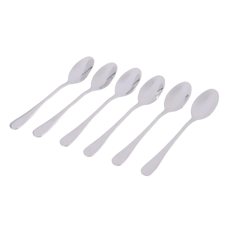 6 Pieces Of Espresso Spoon, 4.7 Inch Stainless Steel Mini Coffee Spoon ...