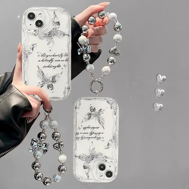 Butterfly-Laser-Chain-Bracelet-Case-For-Vivo-Y17s-Y28-Y03-Y100-Y15-Y16 ...