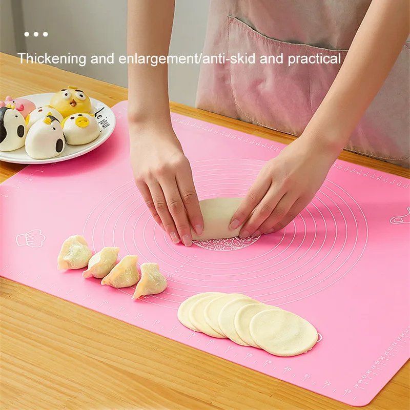 Kneading Dough Mat Silicone Baking Mat Pizza Cake Dough Maker Pastry ...