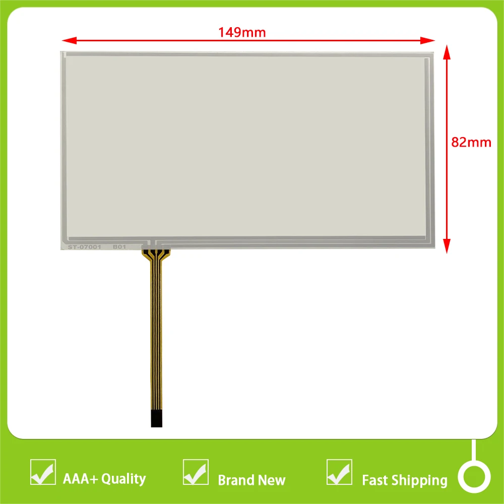 New-6-1-inch-4Wire-Resistive-Touch-Screen-Panel-Digitizer-Glass-Sensor ...